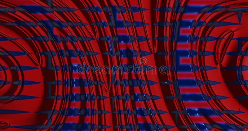 Render with Red and Blue Flow Abstract Background Stock Video - Video ...