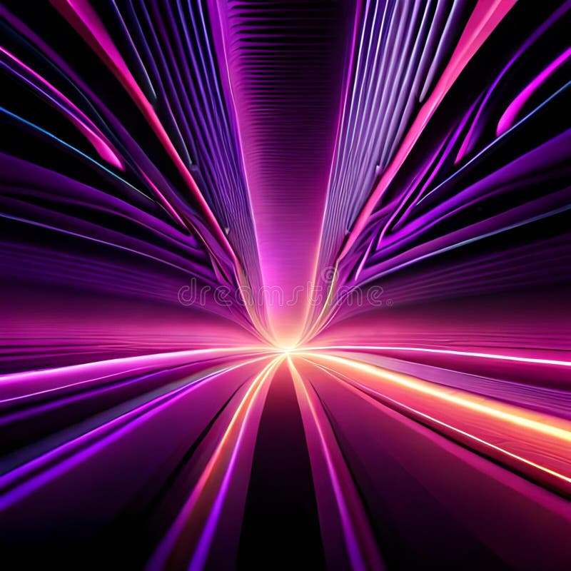 3d Render, Red Blue Wavy Neon Lines, Electronic Music Virtual Equalizer ...