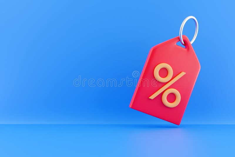 3d Render Red Price Tag for Sale. 3d Rendering Red Price Tag for Sale ...