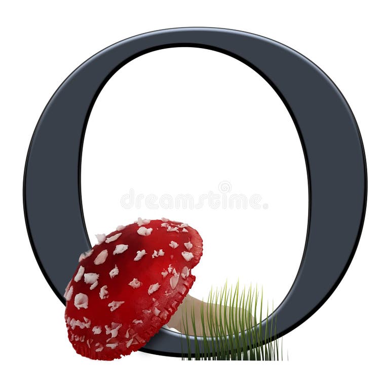 3D Render of Red Toad Alphabet Letter Stock Illustration - Illustration ...