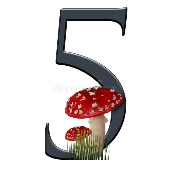 3D Render of Red Toad Number Stock Illustration - Illustration of decor ...