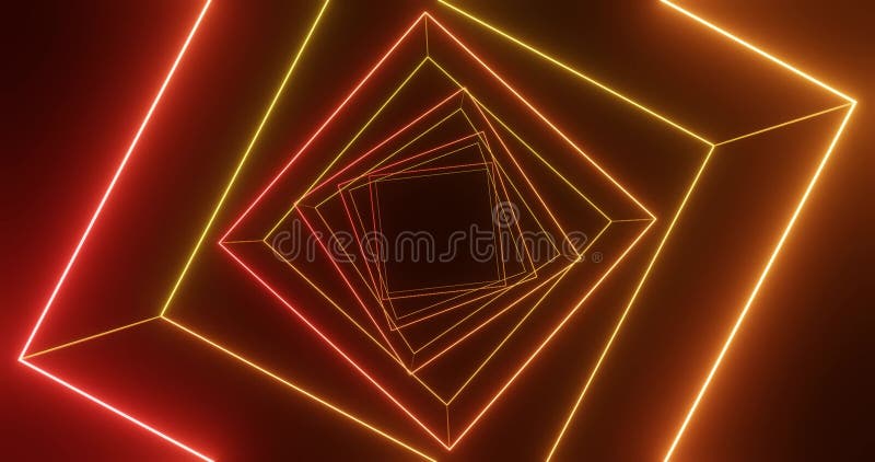 Render with Red and Yellow Transparent Cubes Stock Video - Video of ...