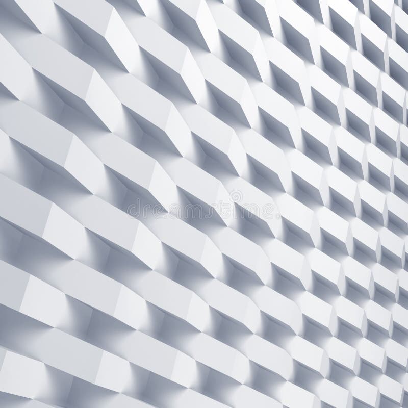 3d Render, Relief Geometric Pattern Stock Illustration - Illustration ...