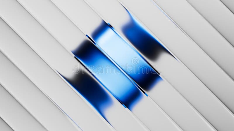 3d Render. Ribbed Glass Effect Stock Illustration - Illustration of ...