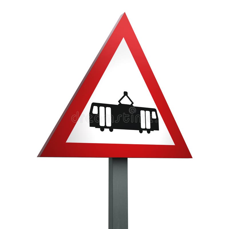 Trams on the road. stock vector. Illustration of drive - 148708163