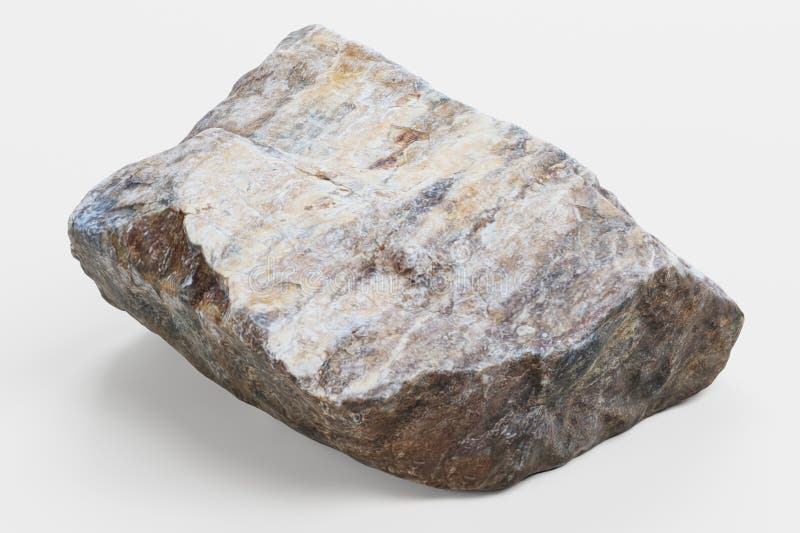 3D Render of Rock stock illustration. Illustration of realistic - 276886950
