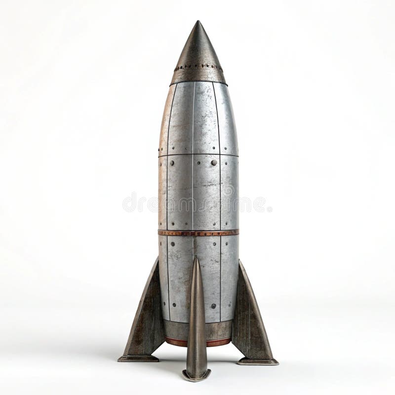 3D Render Rocket Jet Flying on Star Field Galaxy Space 3D Illustration ...