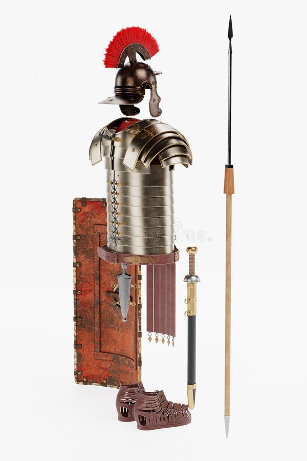 3D Render of Roman Armor - Full Stock Illustration - Illustration of ...