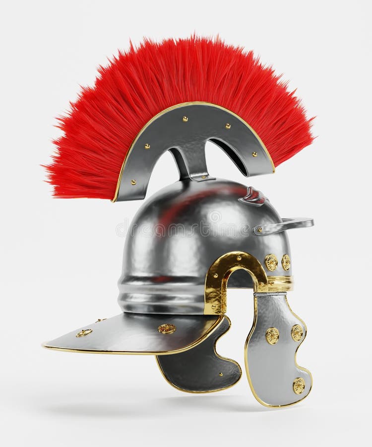 3D Render of Roman Helmet stock illustration. Illustration of centurion ...