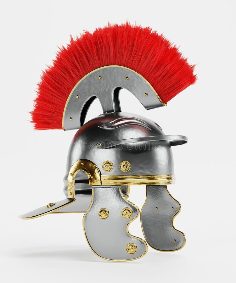 3D Render of Roman Helmet stock illustration. Illustration of legion ...