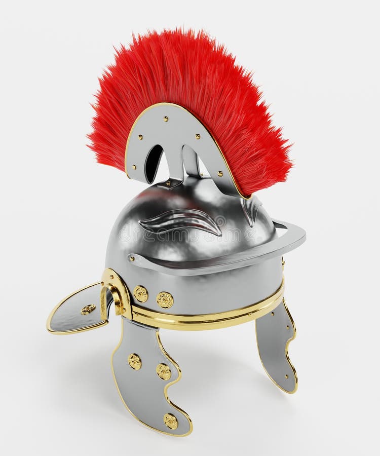3D Render of Roman Helmet stock illustration. Illustration of warrior ...