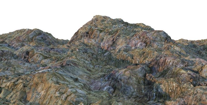 Rough Ground on White Background Stock Illustration - Illustration of ...