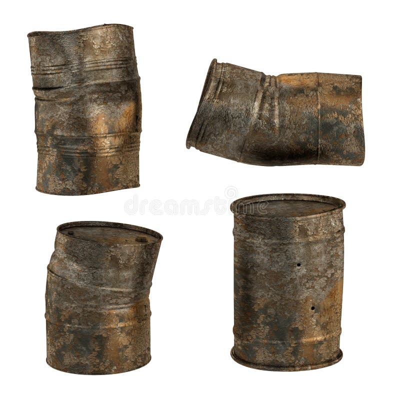 Rusty barrel stock illustration. Illustration of canister - 23823948