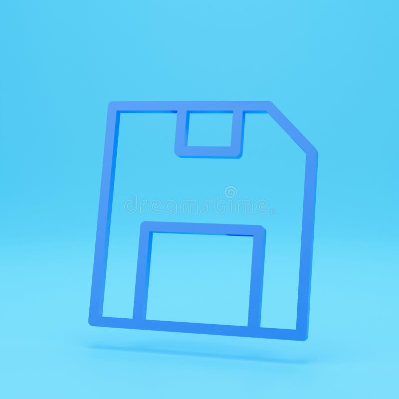3d Render of Save Icon Illustration. Isolated Floppy Disk Symbol ...