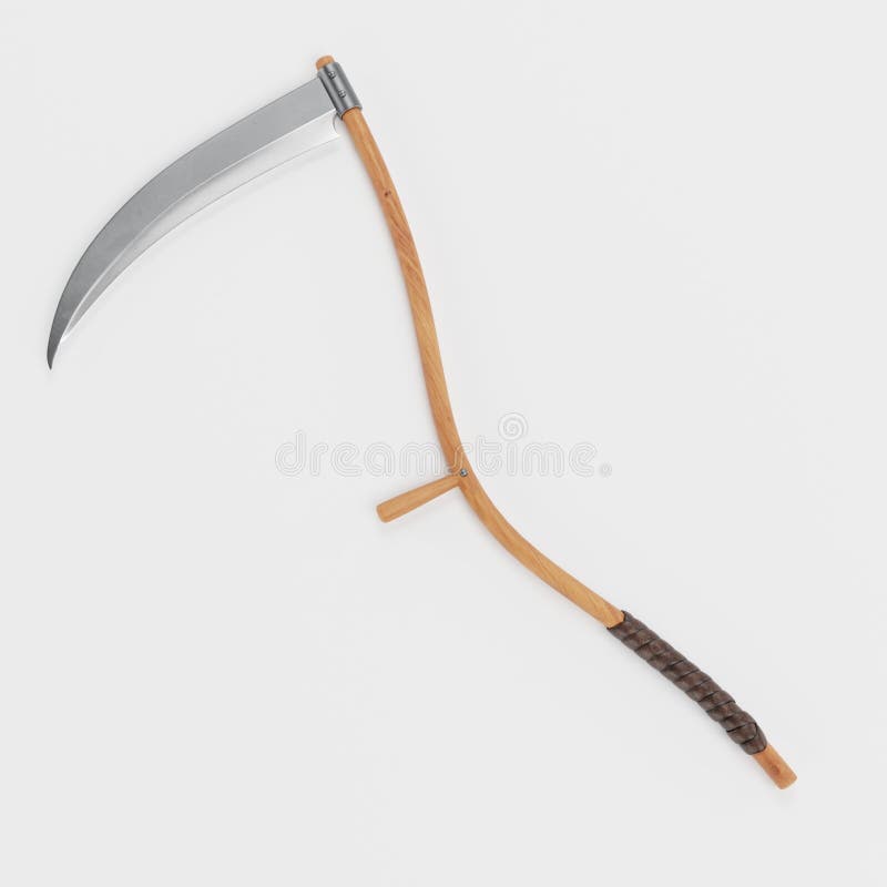 3D Render of Scythe stock illustration. Illustration of summer - 348847702