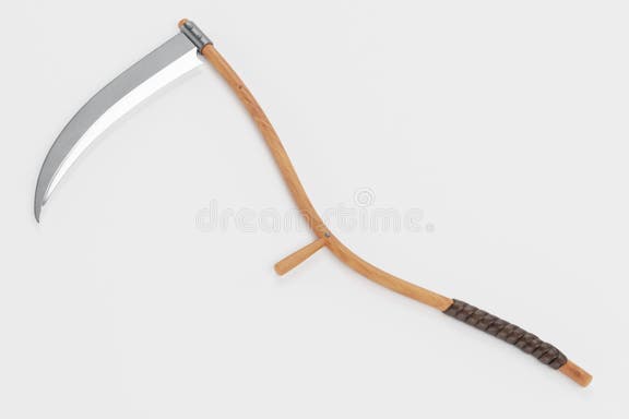 3D Render of Scythe stock illustration. Illustration of tool - 348847703