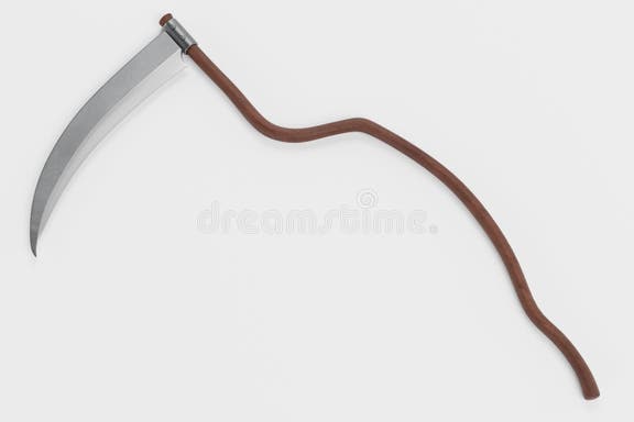 3D Render of Scythe stock illustration. Illustration of weapon - 348847707
