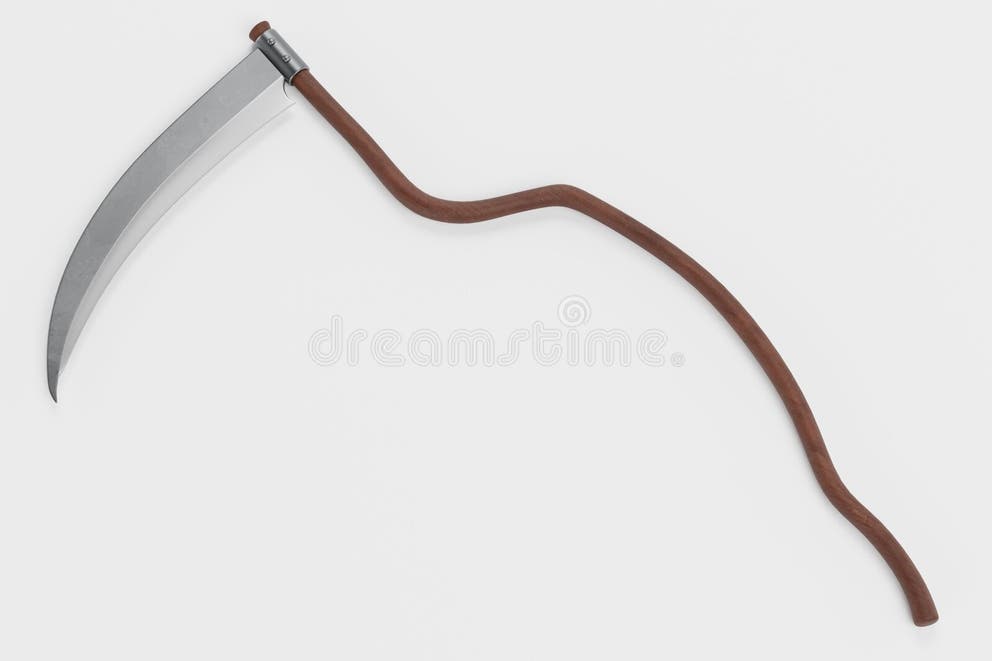 3D Render of Scythe stock illustration. Illustration of weapon - 348847707