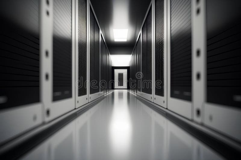 3d Render of Server Room or Data Center with Hard Disk Drive Stock ...