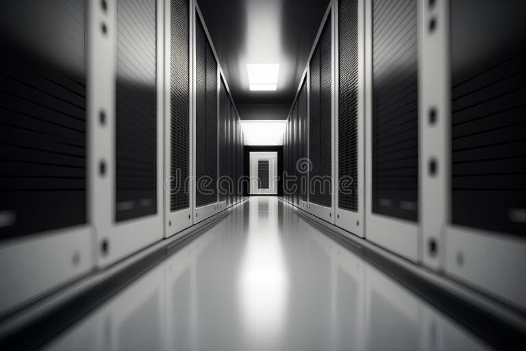 3d Render of Server Room or Data Center with Hard Disk Drive Stock ...