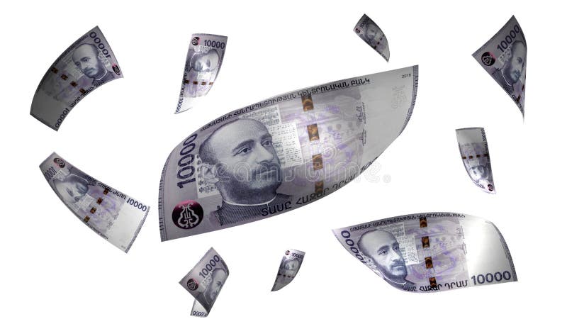 3D Render Set of Flying Argentina 100 Pesos Money Banknote Stock ...