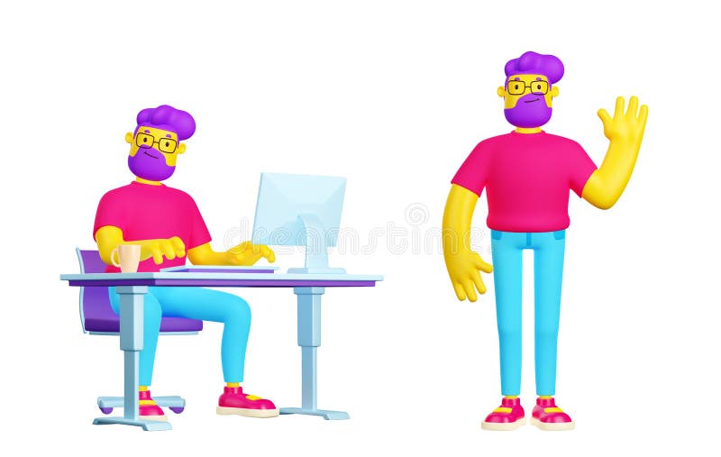 3D Render, Male Character Model Turnaround Sheet Stock Illustration ... 3D Render, Male Character Model Turnaround Sheet Stock Illustration ...