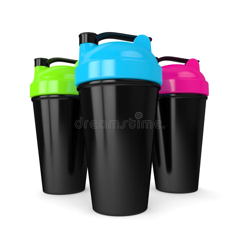 3d Render of Shakers Isolated Over White Stock Illustration ...