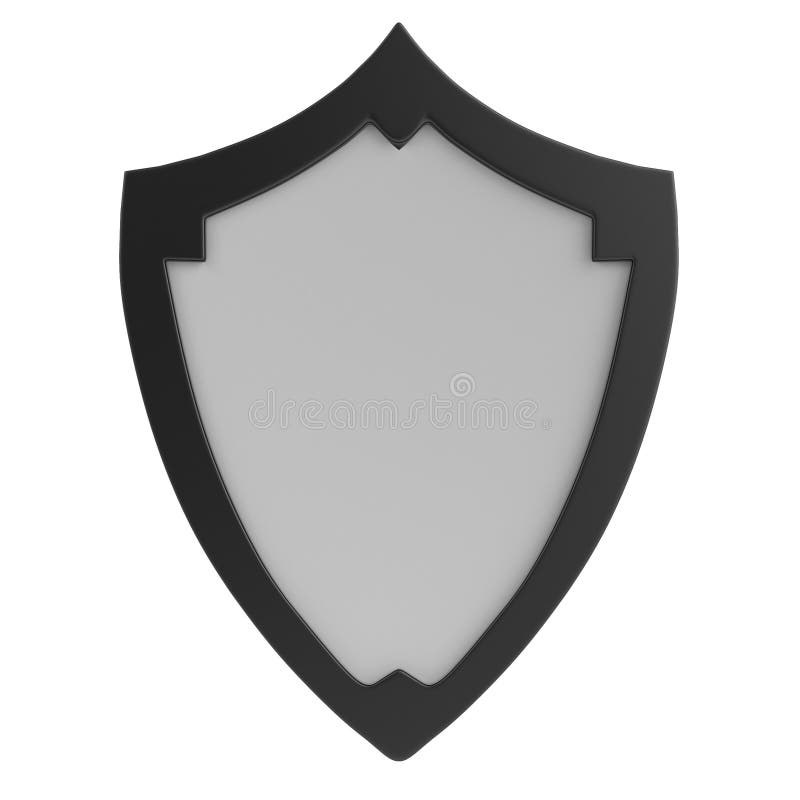 3d render of shield stock illustration. Illustration of fight - 38347176