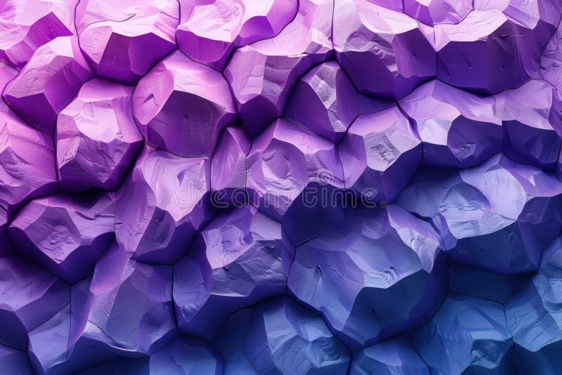 Abstract Purple Geometric Shapes 3D Render Stock Illustration ...