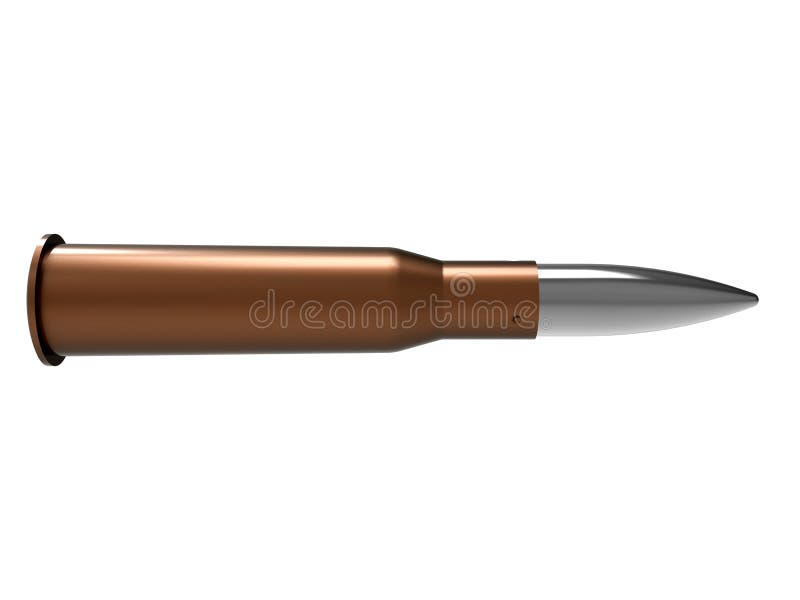7.62mm bullet stock illustration. Illustration of ammo - 11569711