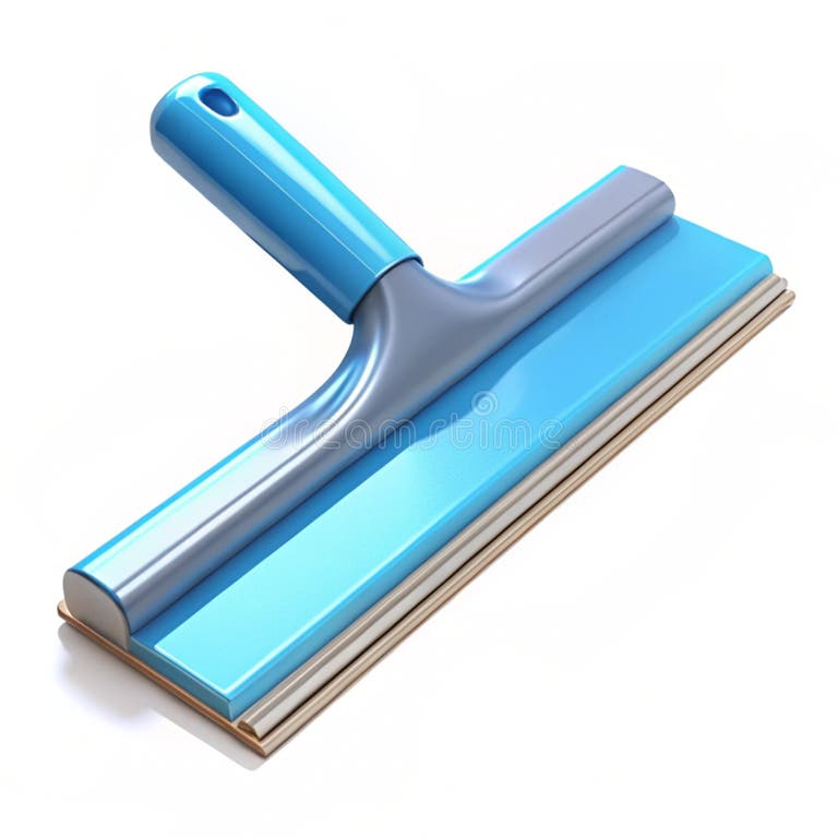 3D Render Silk Screen Printing Squeegee Icon Isolated on White ...
