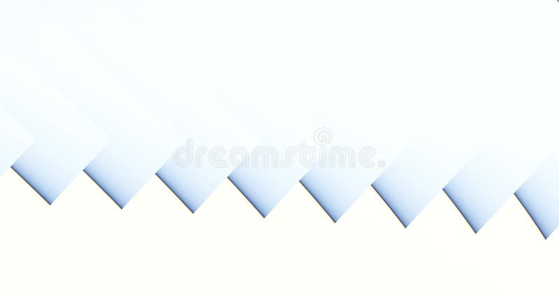 Render with Simple Bright Blue Slanted Rectangles on Light White Stock ...