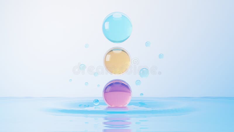 3d Render of Simple Chemical Bond in Side Cell or Molecules. the ...