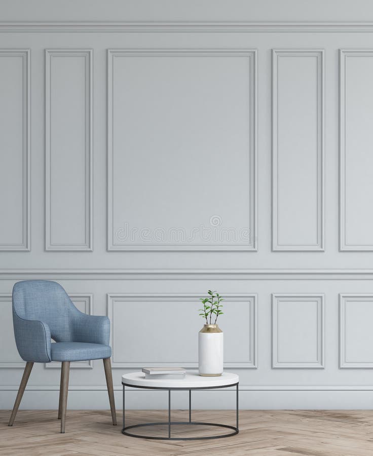 3d Render of Simple Interior Stock Illustration - Illustration of ...