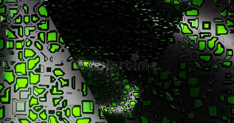 Render with Techno Green Background with Zeros and Ones on Black ...