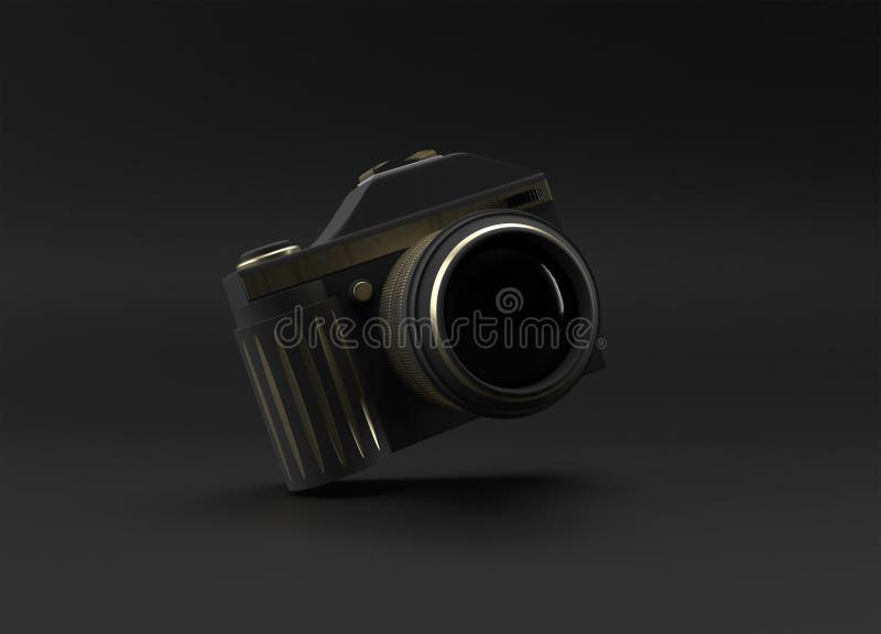 3d Render Camera Model Illustration Stock Illustration - Illustration ...