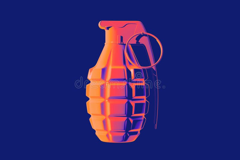 3d Render of Small Explosive Device, Often Thrown by Hand, Used in ...