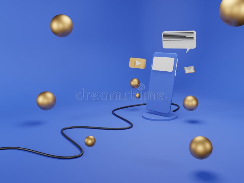 The Smartphone from Different Angles. Mockup Generic Device. UI UX ...