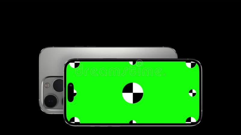 3d Render of Smartphone with Green Screen and Marks for Tracking ...