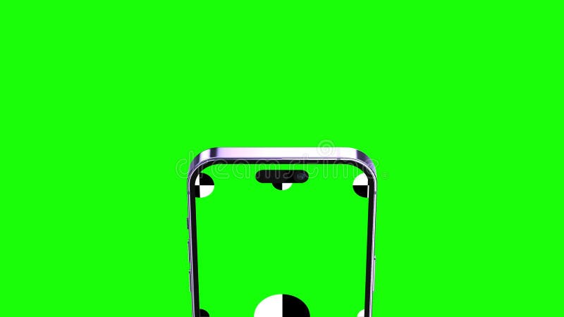 3d Render of Smartphone with Green Screen and Marks for Tracking ...