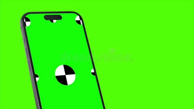 3d Render of Smartphone with Green Screen and Marks for Tracking ...