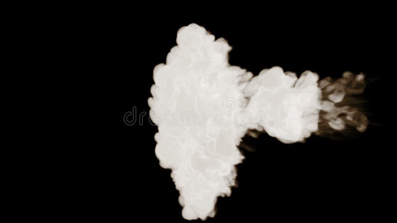 3d Render of Smoke Isolated on Black Background. Stock Footage - Video ...