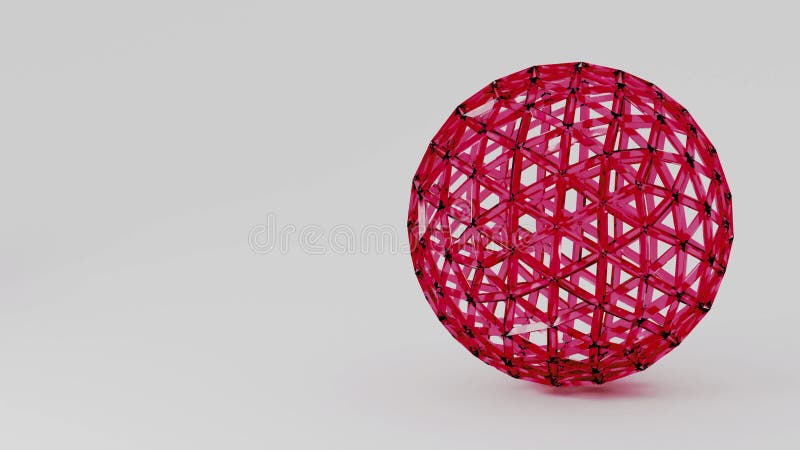 3d Render Sphere Glass Technology Geometric Background Animation Stock ...