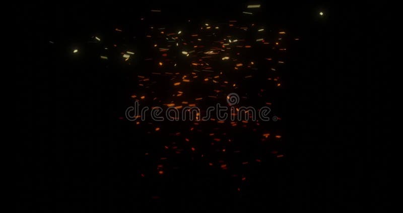 3d Render Spinning Fire Embers Overlay Stock Video - Video of particles ...