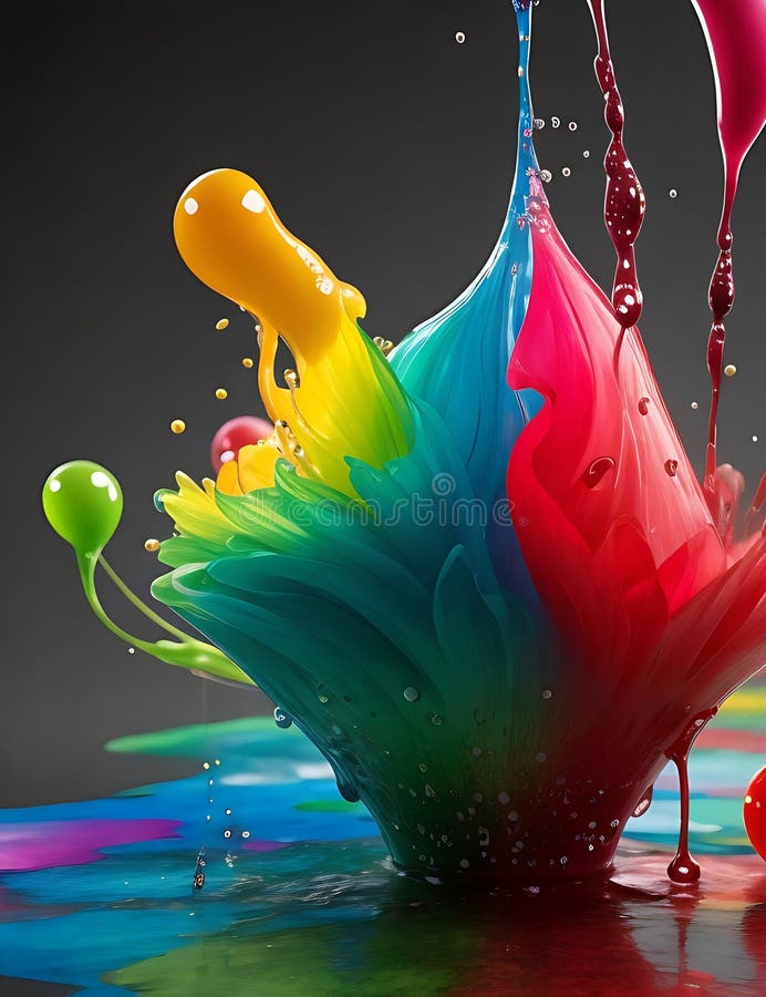 3d render of a Splashing stock illustration. Illustration of cartoon ...