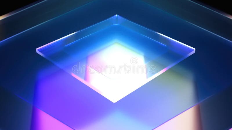 3d render squares glass stock illustration. Illustration of abstract ...