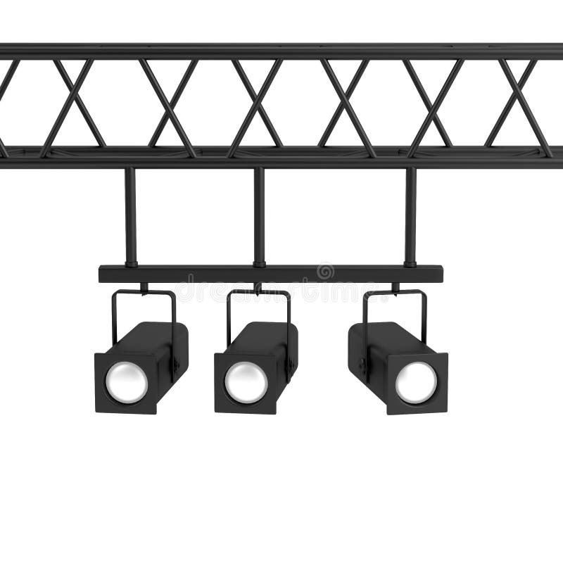 3d render of stage light stock illustration. Illustration of realistic ...