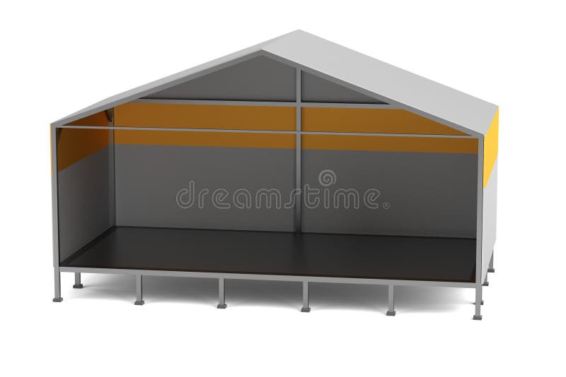 3d render of stage stock illustration. Illustration of realistic - 39893576
