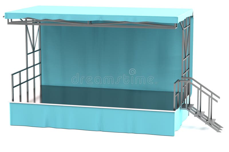 3d render of stage stock illustration. Illustration of stage - 40046984