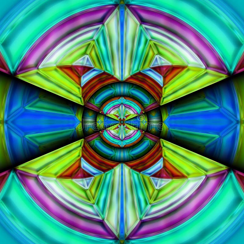 3D Render Stained Glass Background Seamless Tile Stock Illustration ...